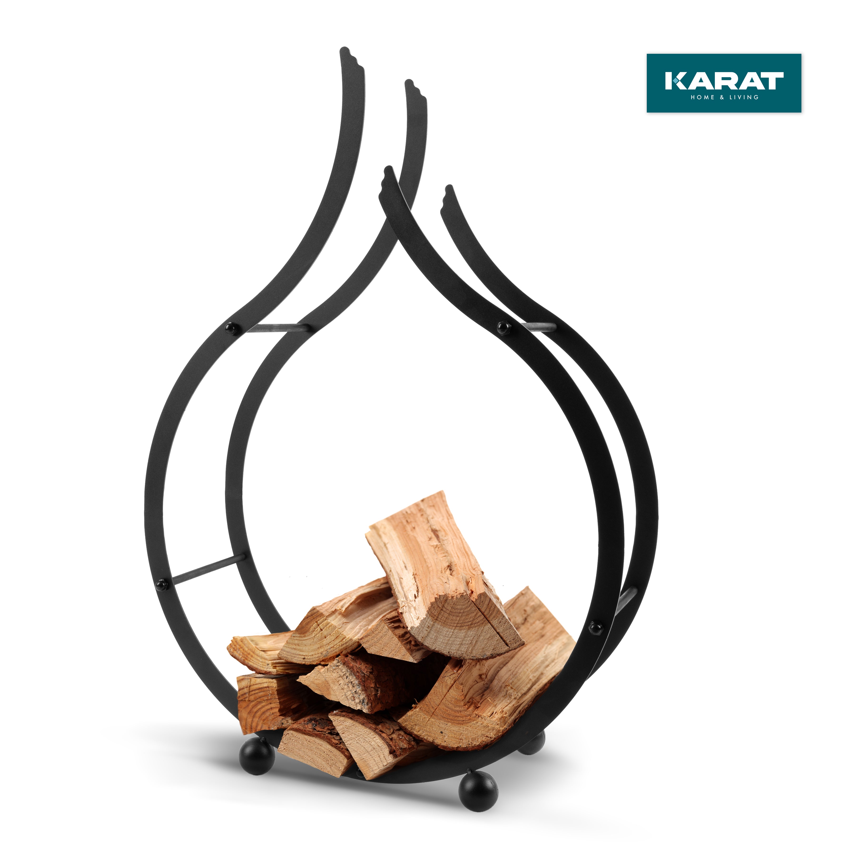 Stojak na drewno kominkowe | Rhodos | 53 x 19 x 78 cm